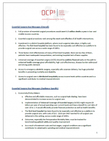 Essential Surgery Key Messages | DCP3